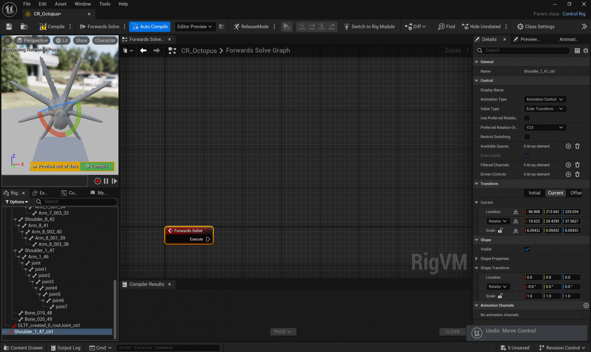 Week 6: Understanding Control Rigs in Unreal Engine 5 – Arpit's 3D Computer Animation Blog